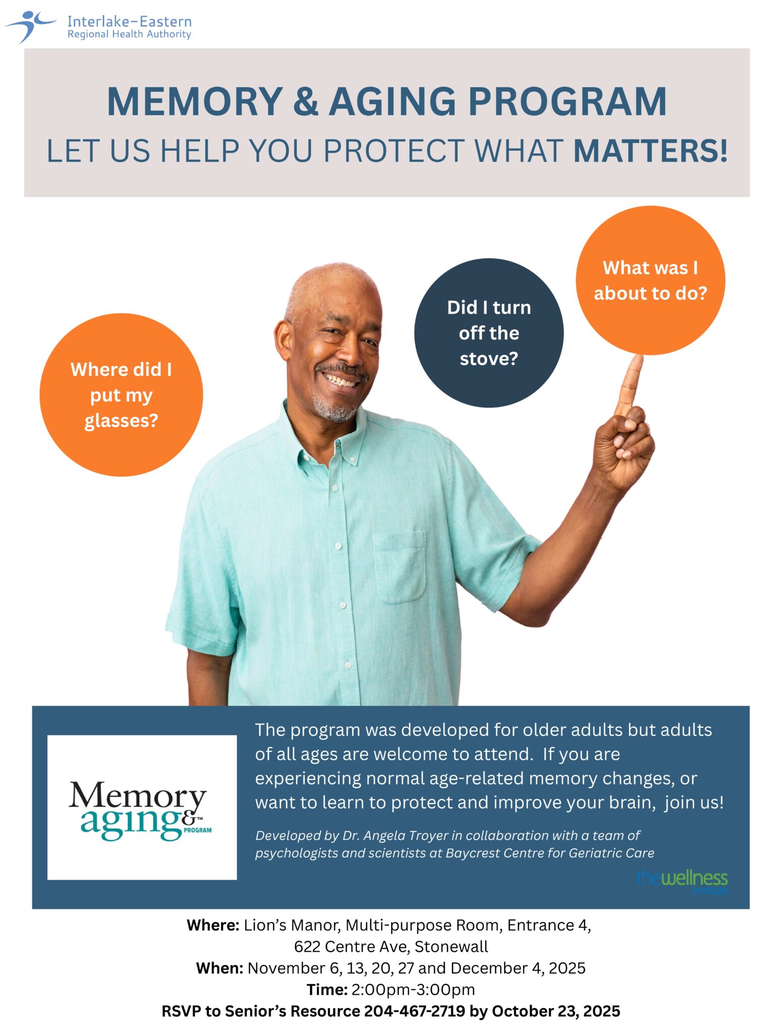 Memory & Aging Program - South Interlake Seniors Resource Council